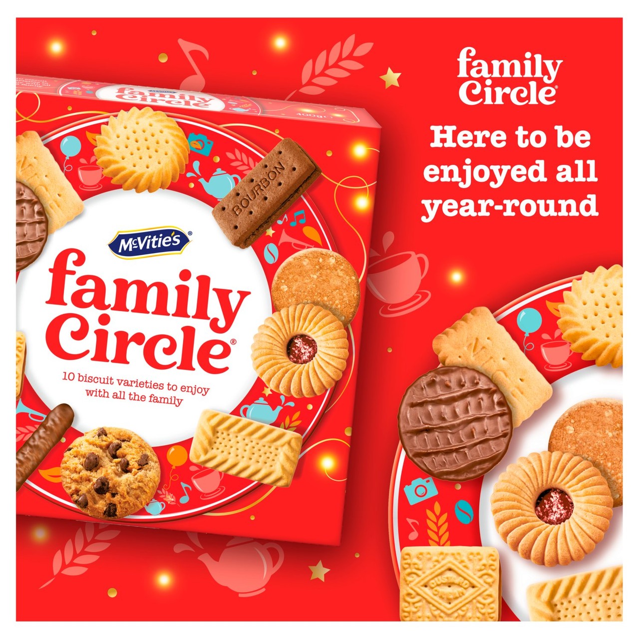 McVitie's Family Circle Biscuit Selection 400g - Morrisons Online ...