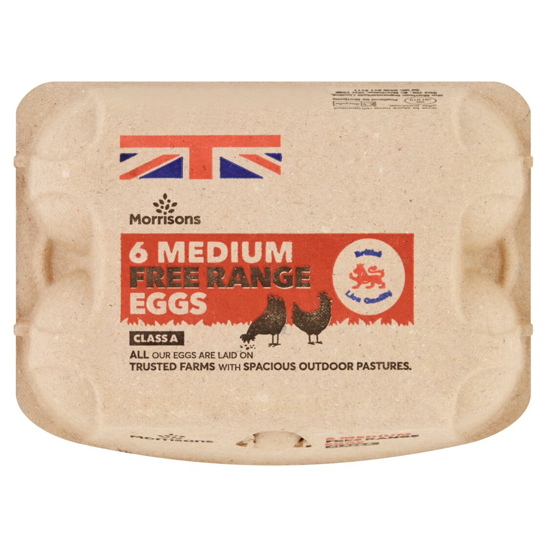 Morrisons Medium Free Range Eggs 6 Pack - Morrisons Online Groceries ...
