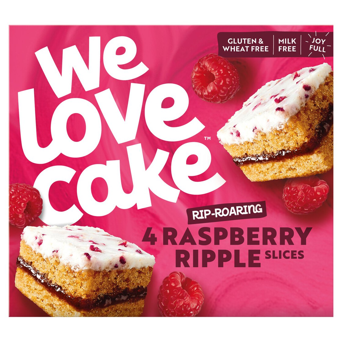 We Love Cake Rip Roaring Raspberry Ripple Slices - Morrisons Online ...