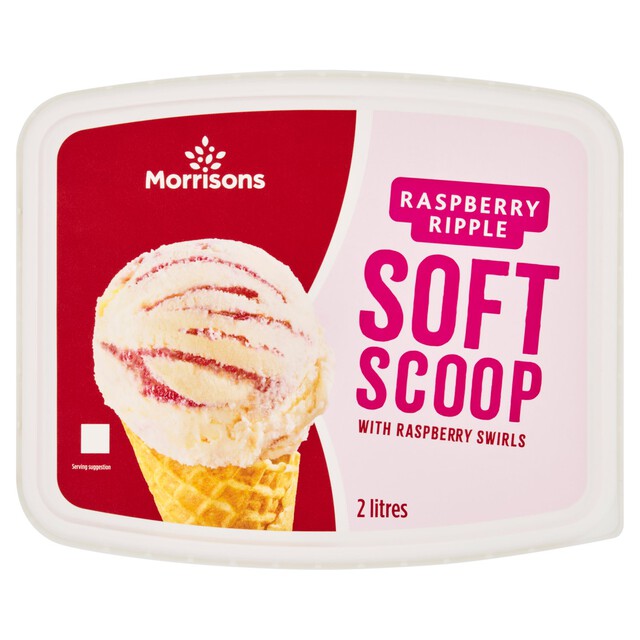 Morrisons Raspberry Ripple Ice Cream - Morrisons Online Groceries & Offers