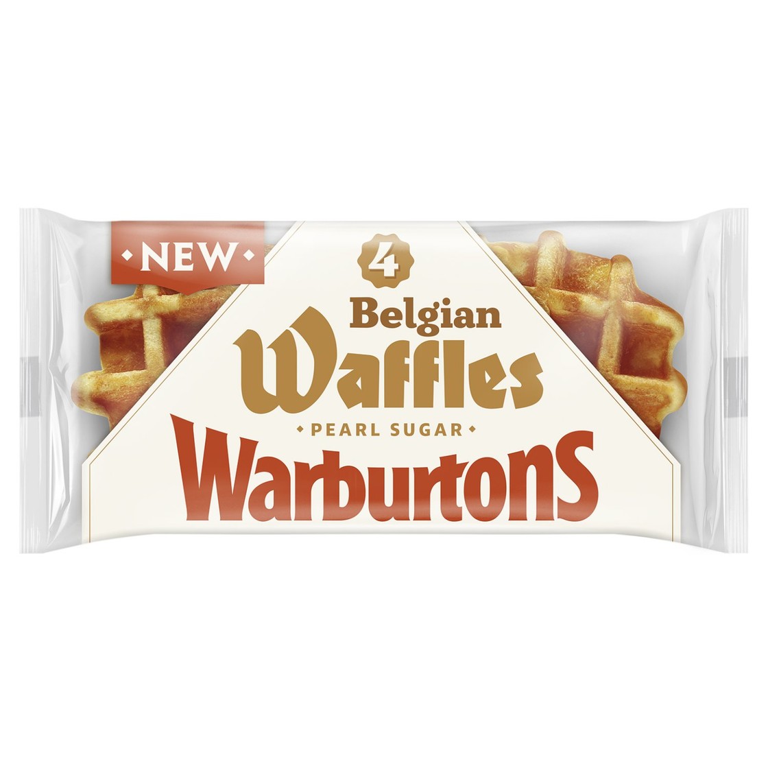 Warburtons Pearl Sugar Waffles 4 Pack - Morrisons Online Groceries & Offers