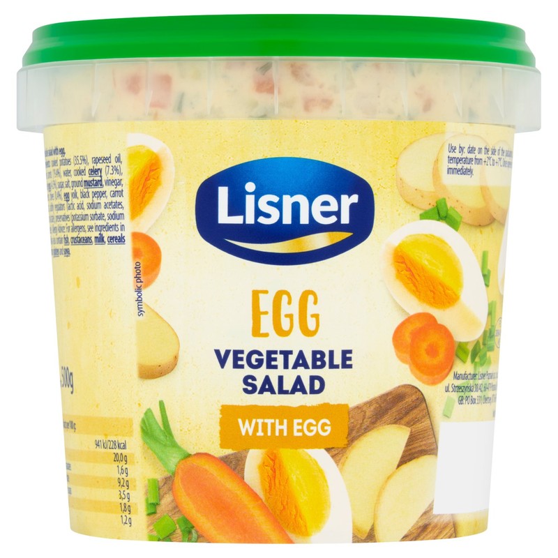 Lisner Vegetable Salad with Eggs 500g - Morrisons Online Groceries & Offers