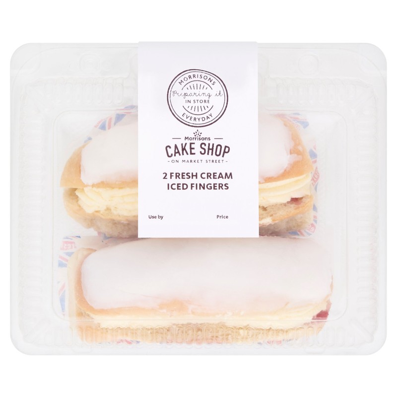 Market Street Fresh Cream Iced Fingers - Morrisons Online Groceries ...