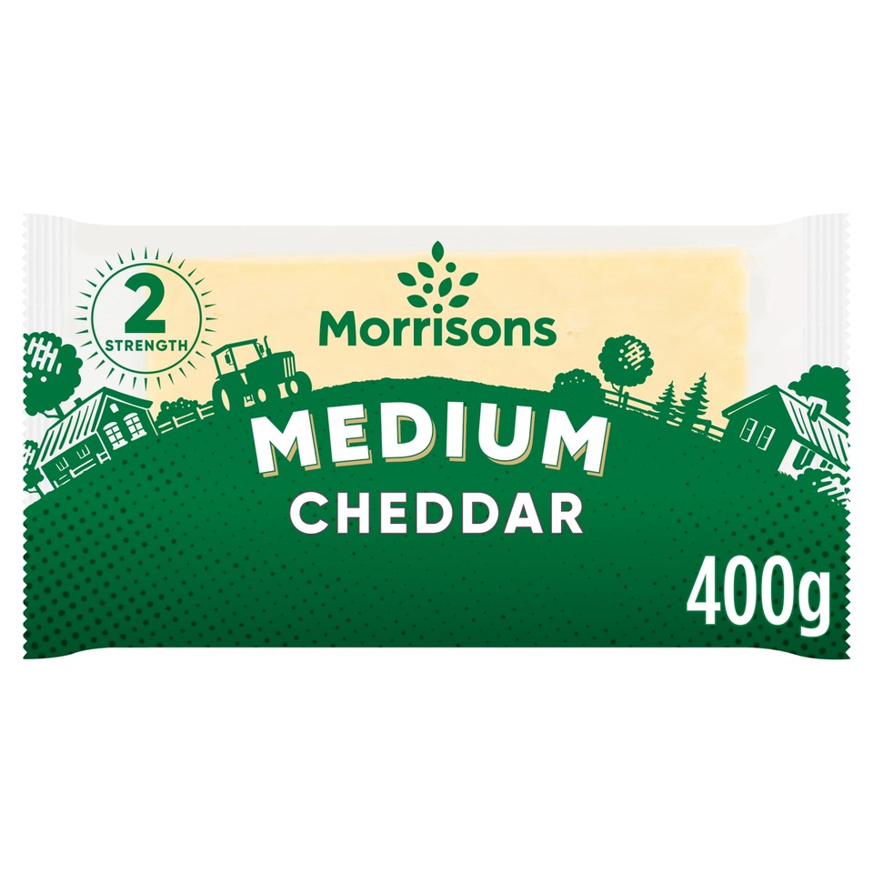 Morrisons Medium White Cheddar - Morrisons Online Groceries & Offers