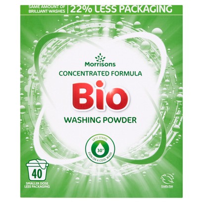 Morrisons Bio Laundry Powder 40 Washes - Morrisons Online Groceries ...