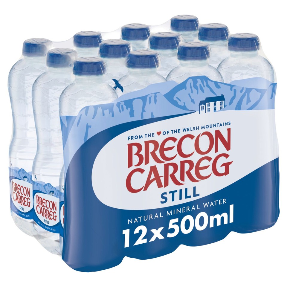 Brecon Carreg Still Natural Mineral Water 12 x 500ml - Morrisons Online ...