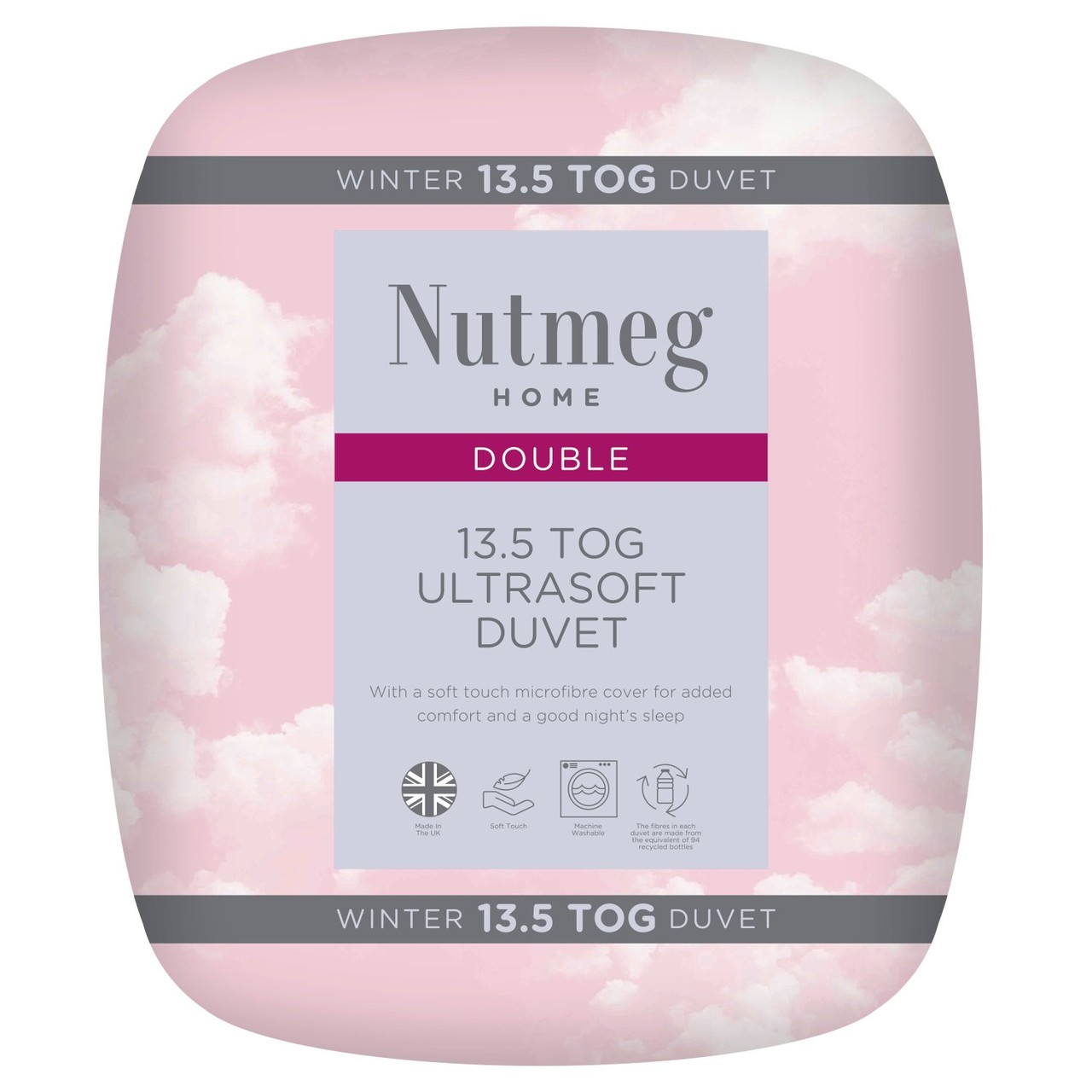 Nutmeg Home Ultrasoft 13.5 Tog Duvet Double - Morrisons Online ...