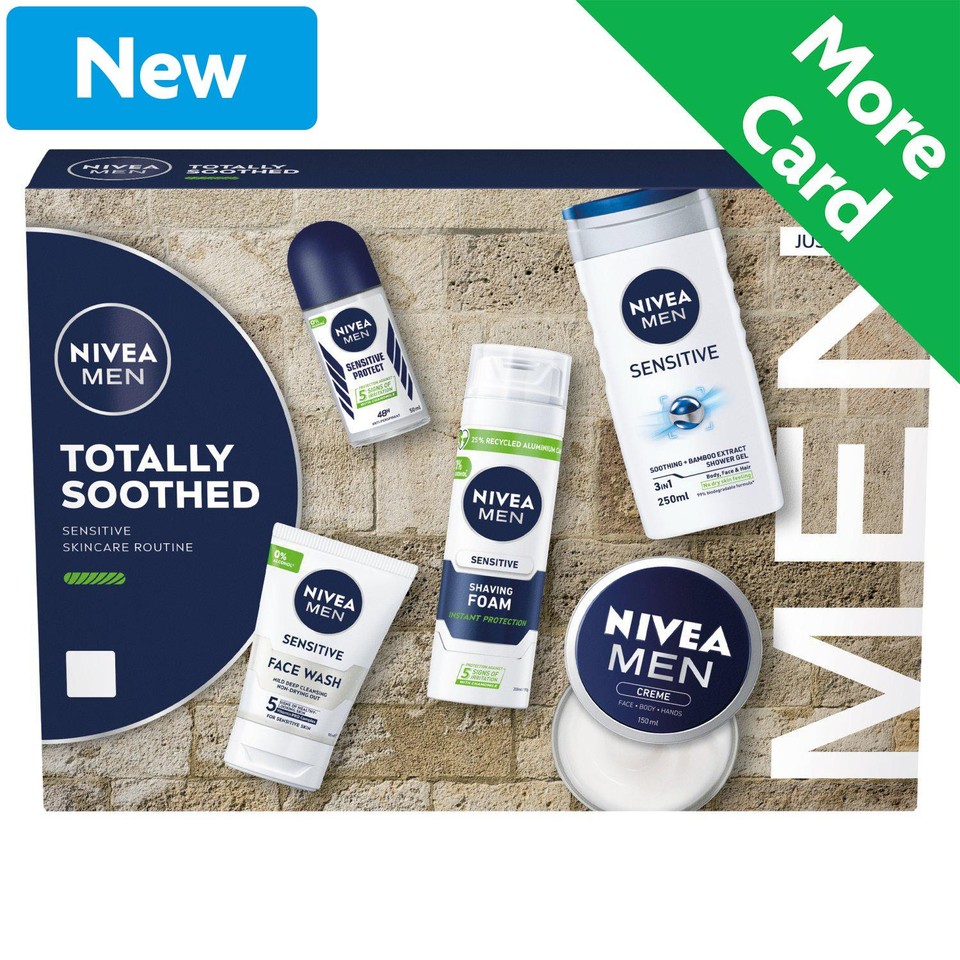 NIVEA MEN Totally Soothed Skincare Gift Set - Morrisons Online ...