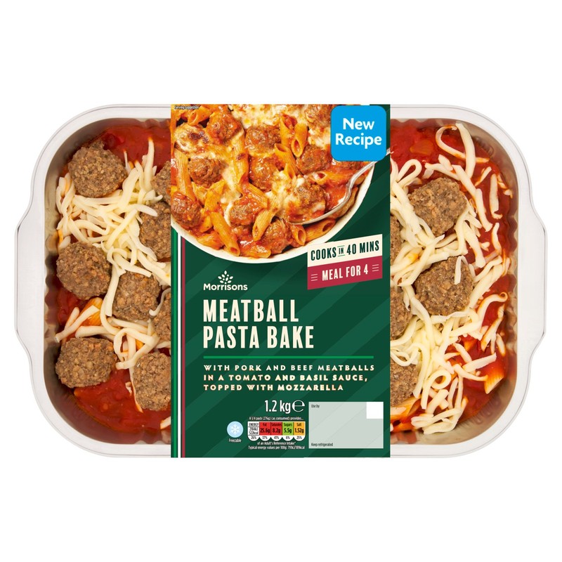 Morrisons Meatball Pasta Bake with Macaroni - Morrisons Online ...