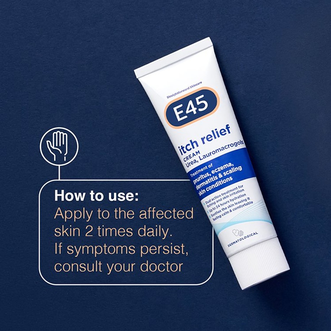 E45 Itch Relief Cream, Body And Face Cream For Itchy And Irritated Skin ...