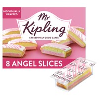 Mr Kipling Angel Slices Cakes Multipack Snack 8pk - Morrisons Online ...