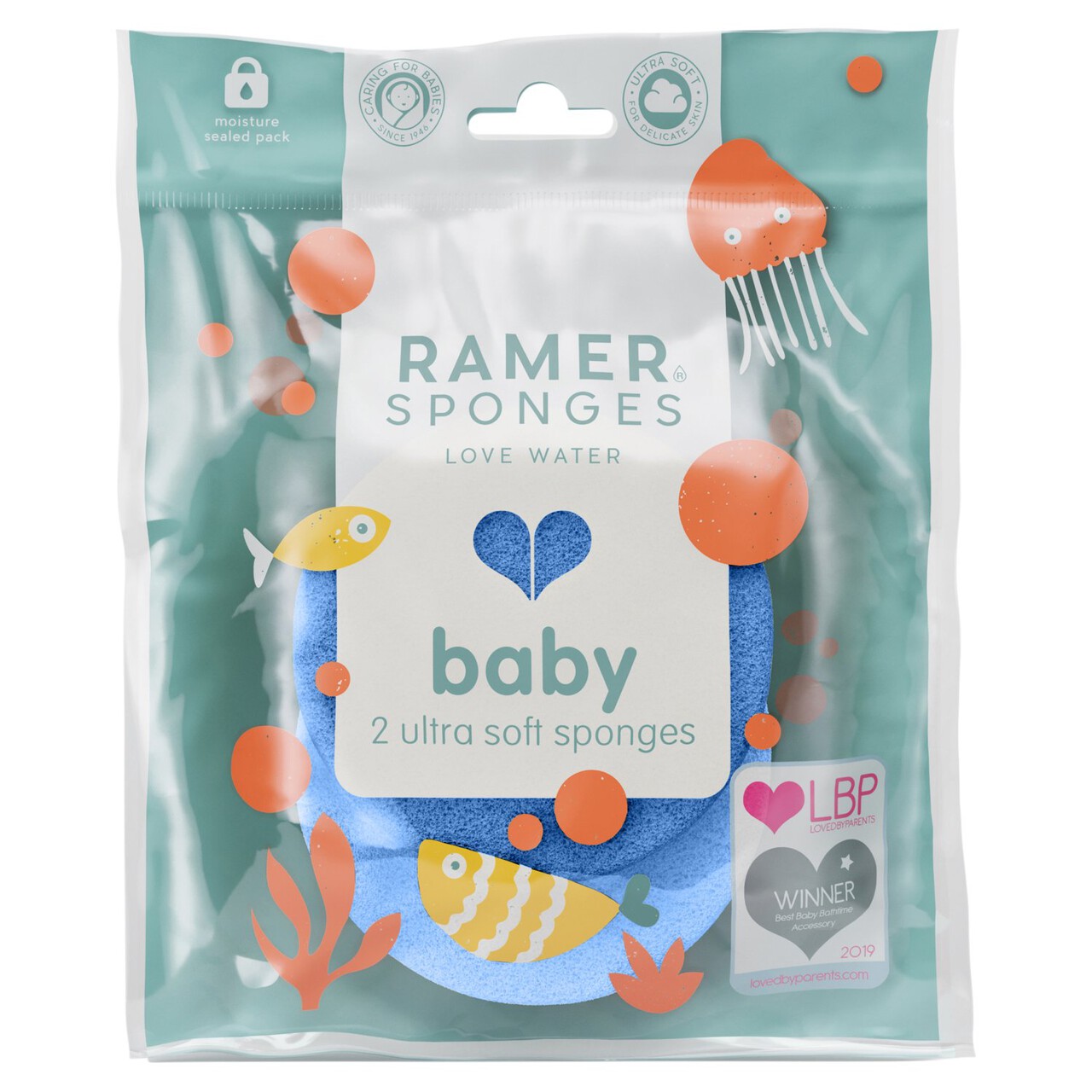 Ramer Ultra Soft Baby Sponge Twinpack - Morrisons Online Groceries & Offers