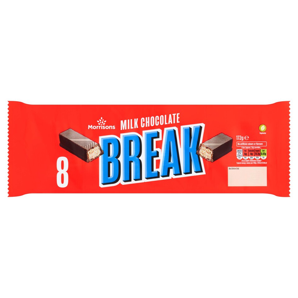 Morrisons Milk Chocolate Break Multipack - Morrisons Online Groceries ...