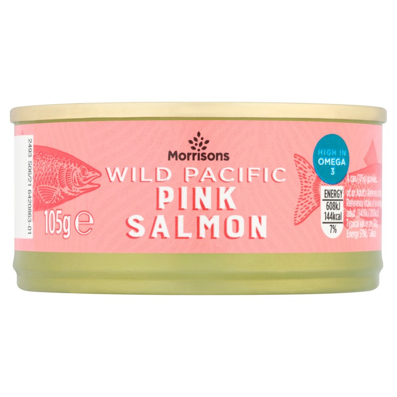 Morrisons Wild Pacific Pink Salmon (105g) - Morrisons Online Groceries ...