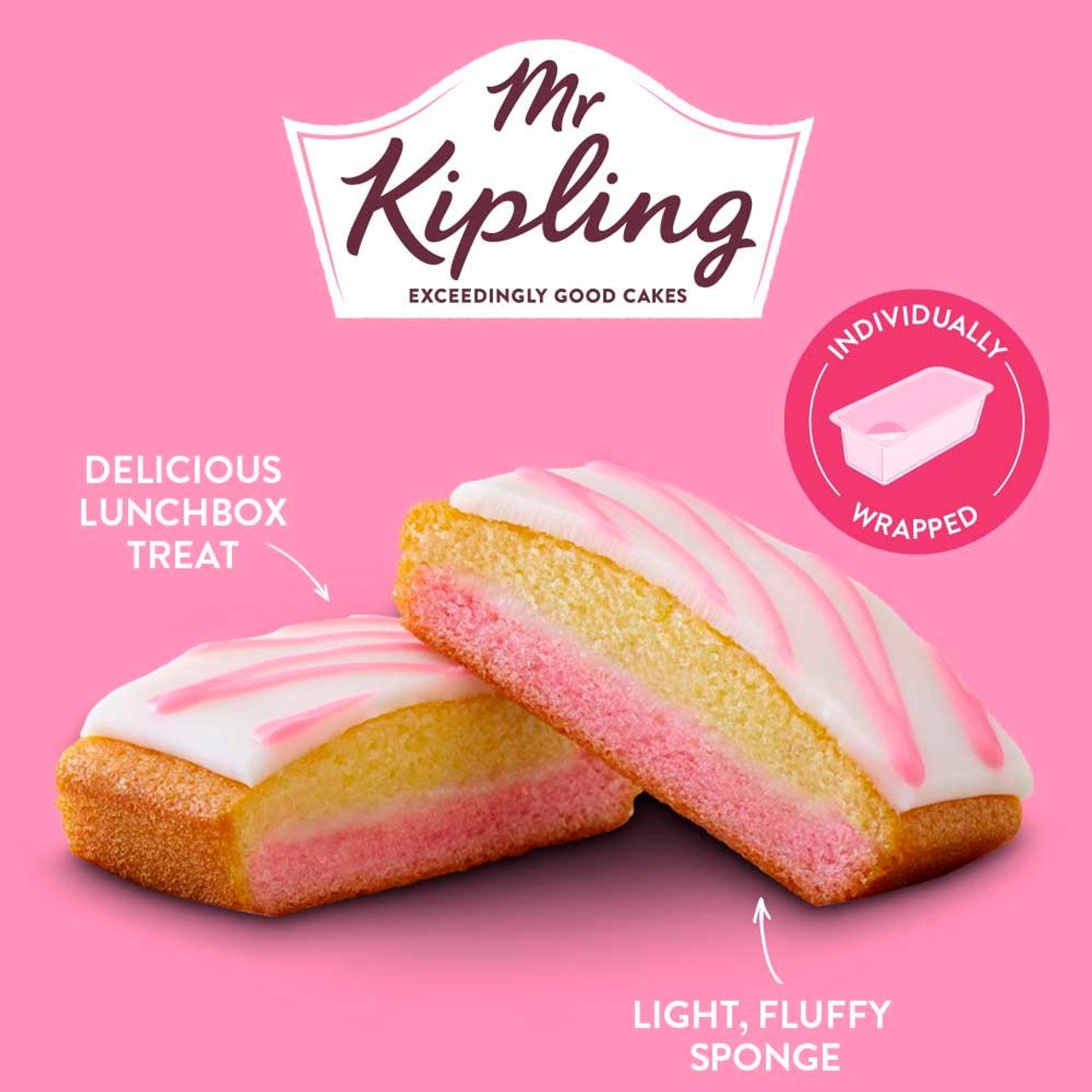 Mr Kipling Angel Slices Cakes Multipack Snack 8pk - Morrisons Online ...