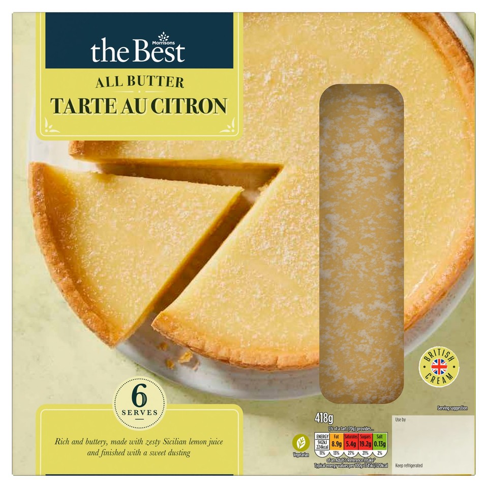 Morrisons The Best Large Lemon Tart - Morrisons Online Groceries & Offers