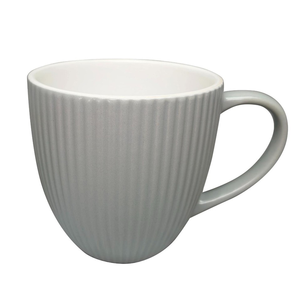 Nutmeg Home Ridged Value Mug Grey - Morrisons Online Groceries & Offers