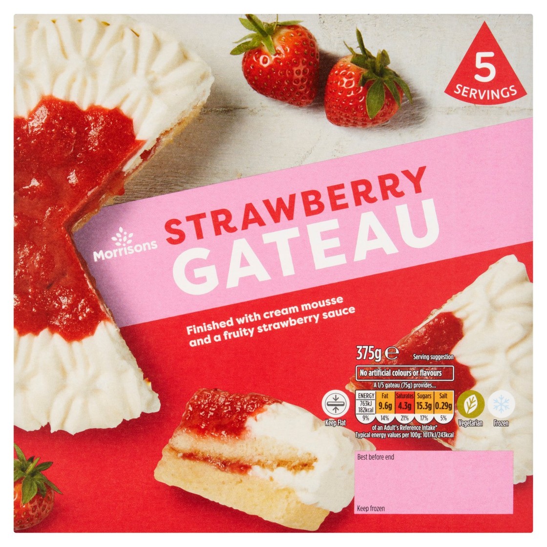 Morrisons Strawberry Gateau - Morrisons Online Groceries & Offers