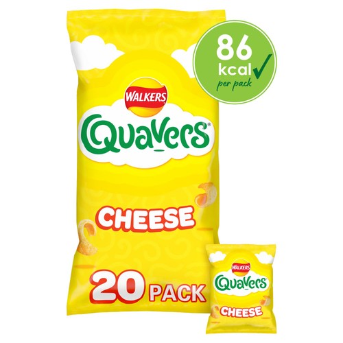 Walkers Quavers Cheese Multipack Snacks Crisps - Morrisons Online ...
