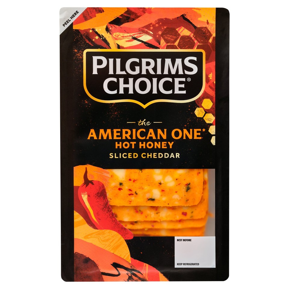Pilgrims Choice The American One Hot Honey Sliced Cheese 150g ...
