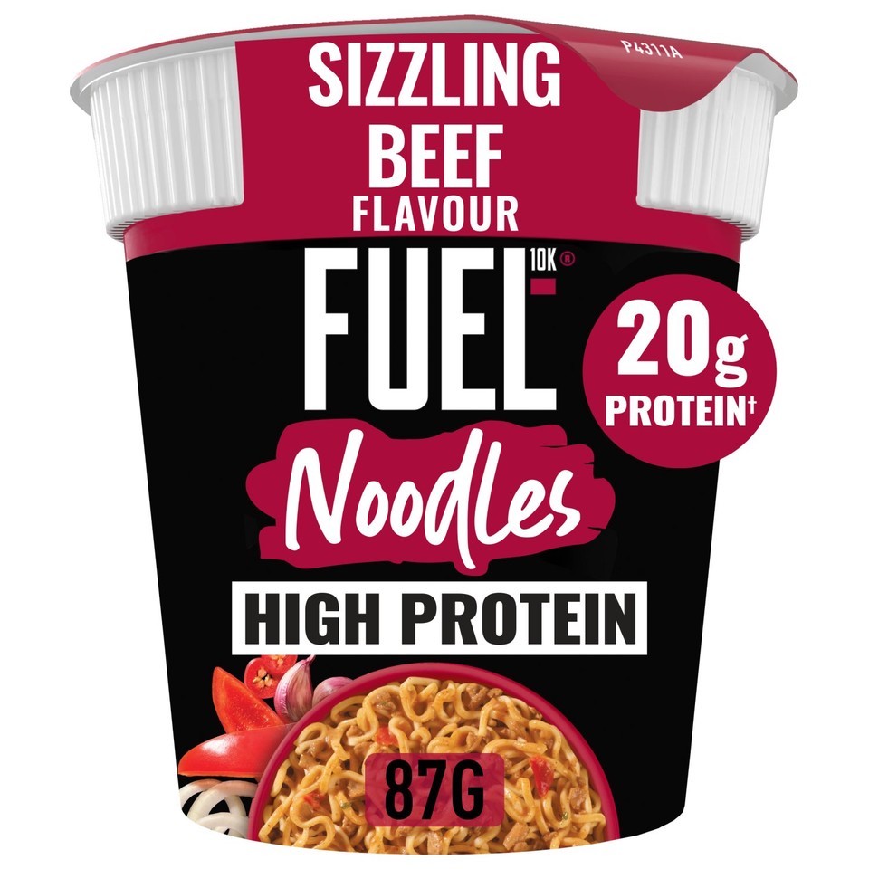 Fuel10k Sizzling Beef Flavour Noodle Pot 87g - Morrisons Online ...