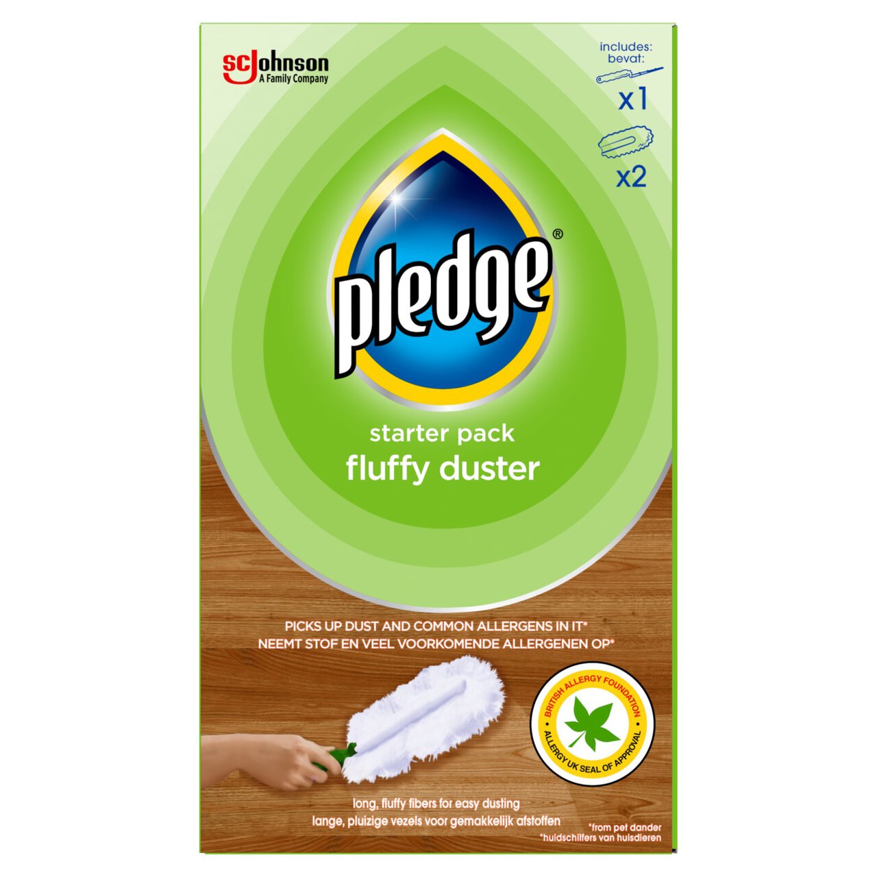 Pledge Dust It Fluffy Duster Starter Pack - Morrisons Online Groceries ...