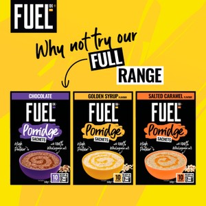 FUEL 10K Golden Syrup Protein Porridge Oat Cereal Sachets - Morrisons ...