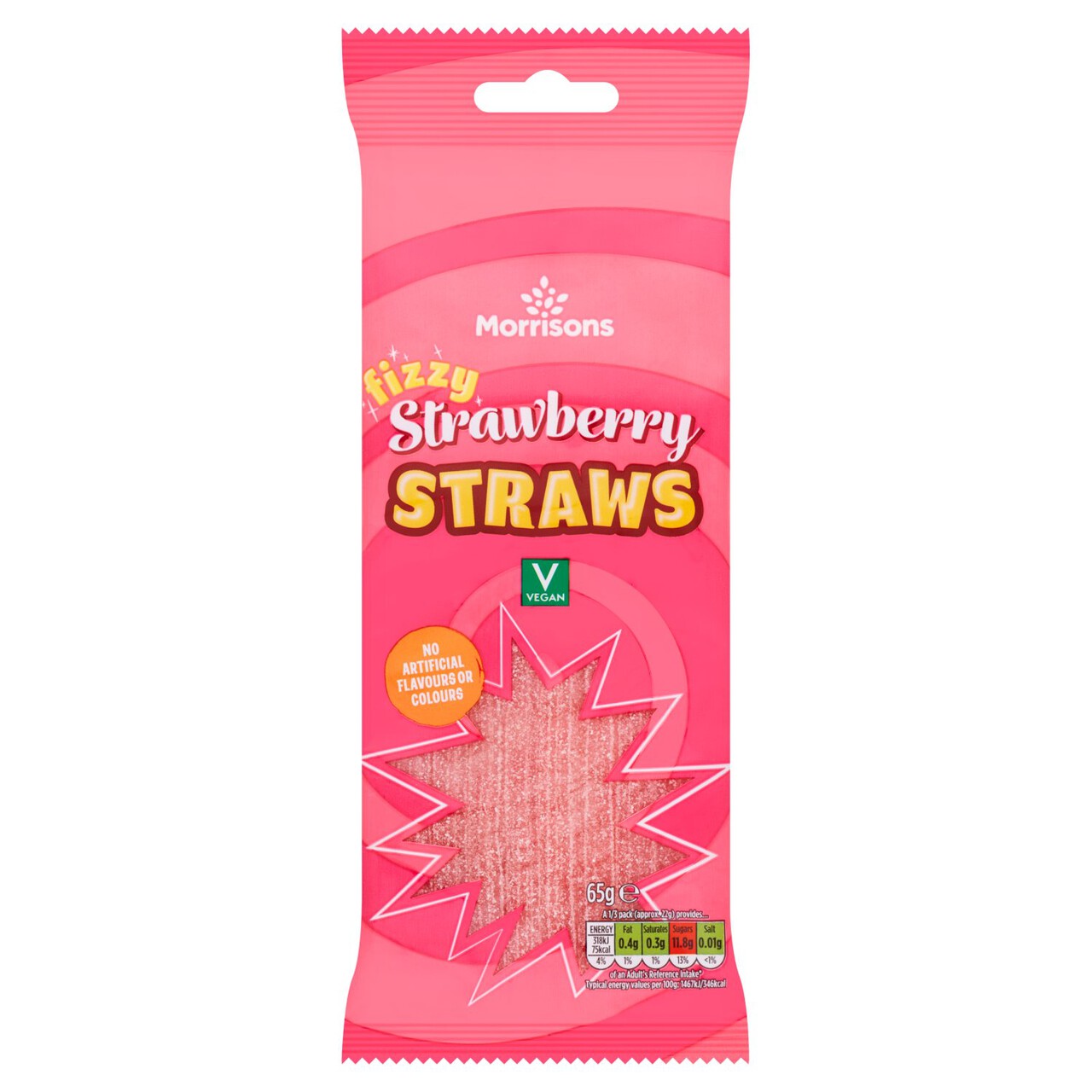 Morrisons Strawberry Straws 65g - Morrisons Online Groceries & Offers