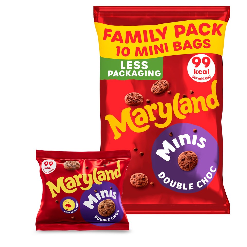 Maryland Cookies Minis Double Chocolate 10 Multipacks - Morrisons ...