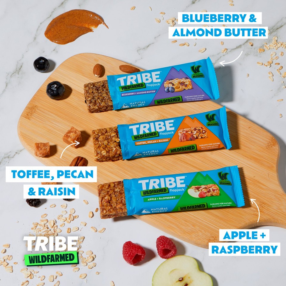 Tribe Wildfarmed Blueberry & Almond Flapjacks - Morrisons Online ...