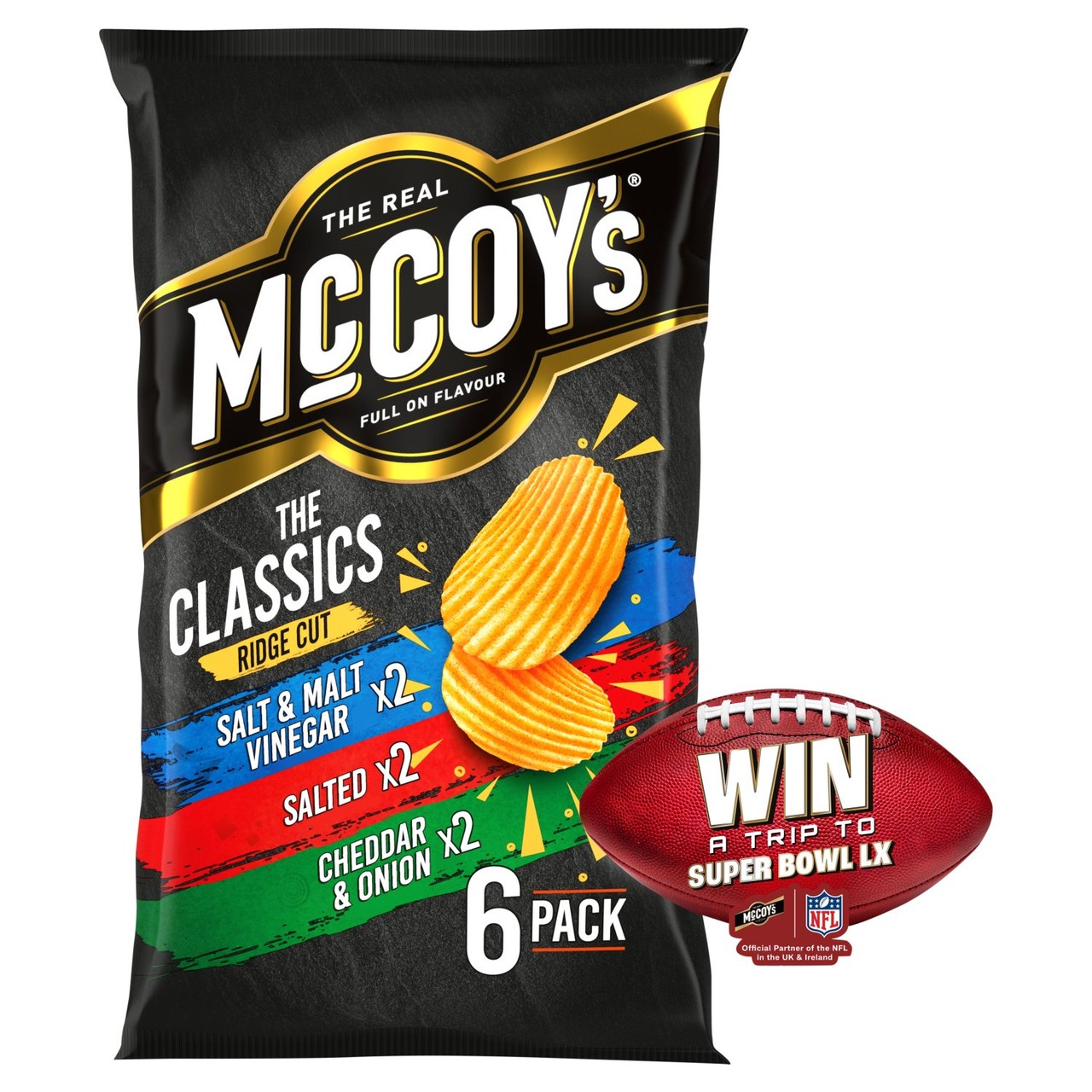 McCoy's Classic Variety Multipack Crisps 6 Pack - Morrisons Online ...