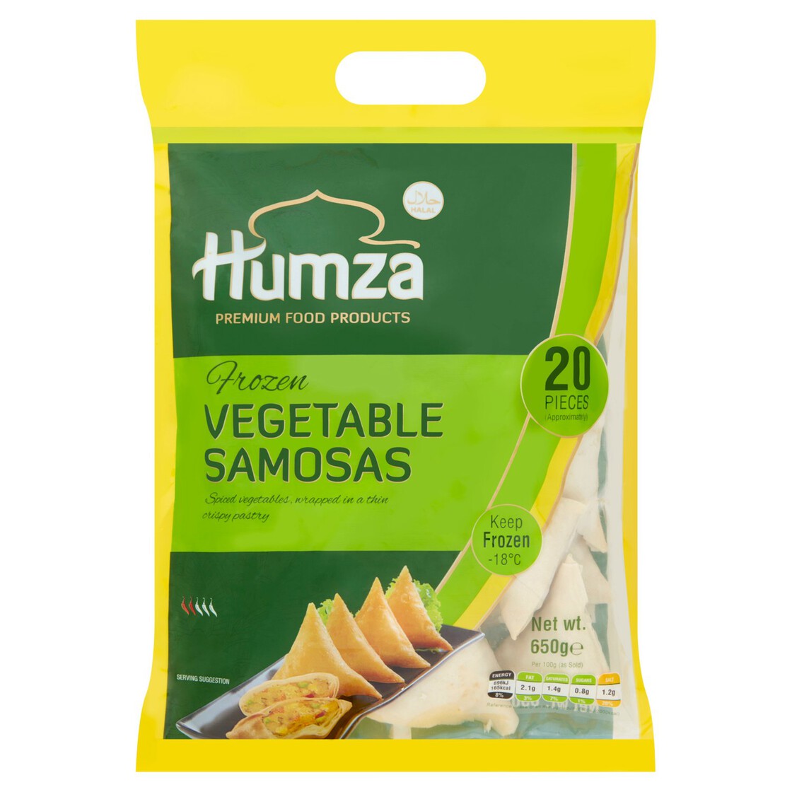 Humza 20 Piece Frozen Vegetable Samosas 650g - Morrisons Online ...