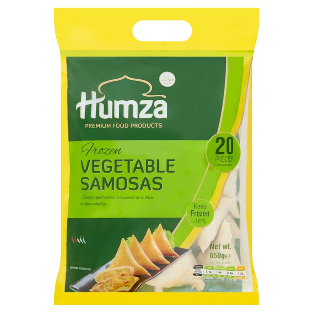 Humza 20 Piece Frozen Vegetable Samosas 650g - Morrisons Online ...