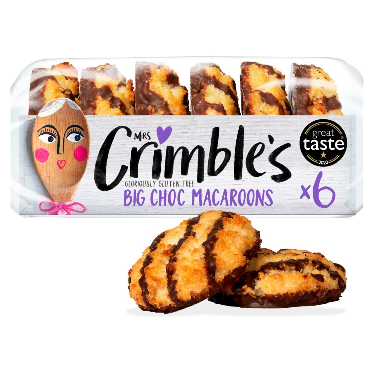 Mrs Crimble's Gluten Free 6 Big Chocolate Macaroons - Morrisons Online ...