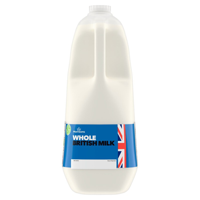 Morrisons Whole British Milk 4 Pints - Morrisons Online Groceries & Offers