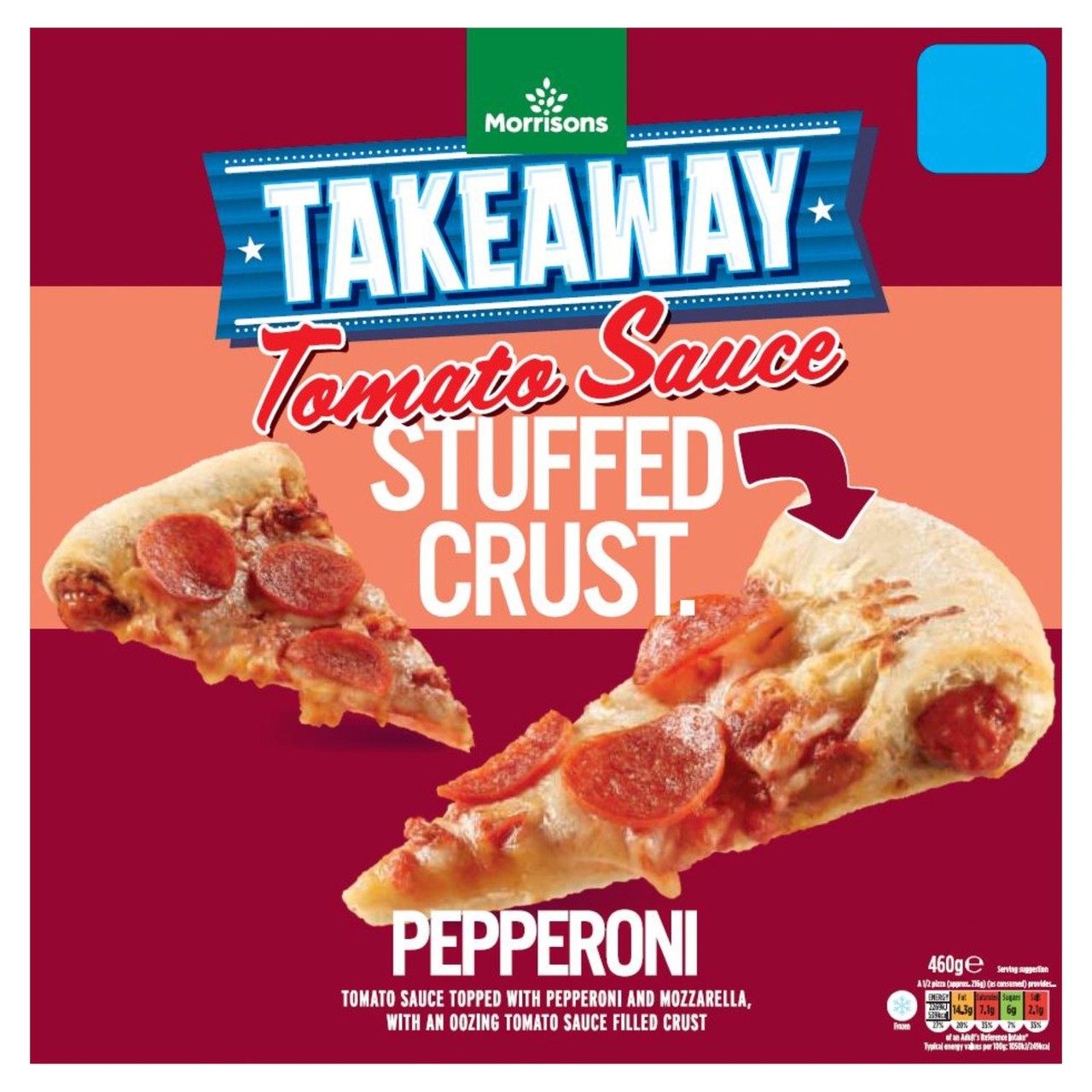 Morrisons Tomato Sauce Filled Crust Pepperoni Pizza - Morrisons Online ...