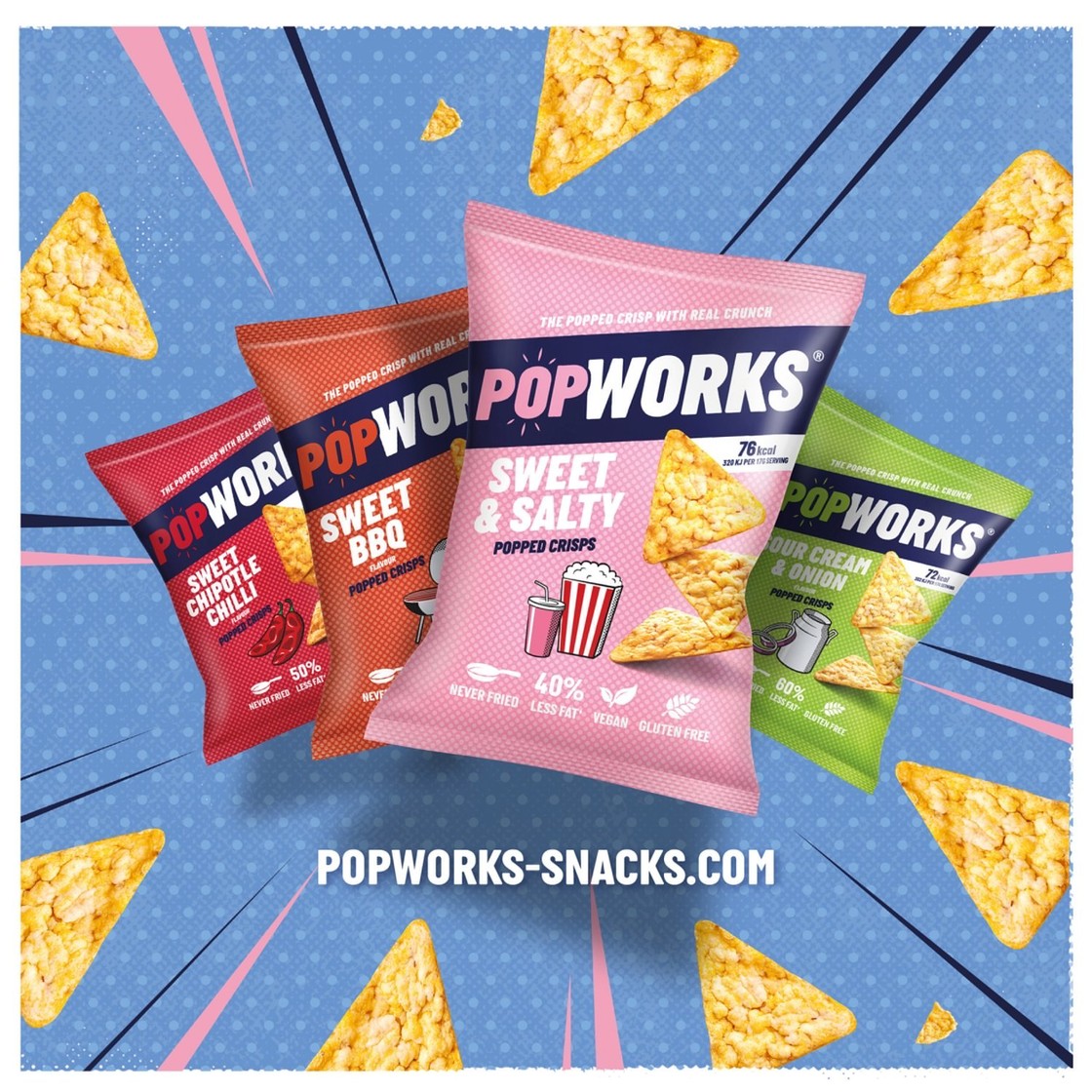 Popworks Sweet & Salty Popped Crisps - Morrisons Online Groceries & Offers