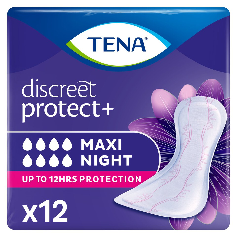 TENA Lady Maxi Night Incontinence Pads Duo - Morrisons Online Groceries ...
