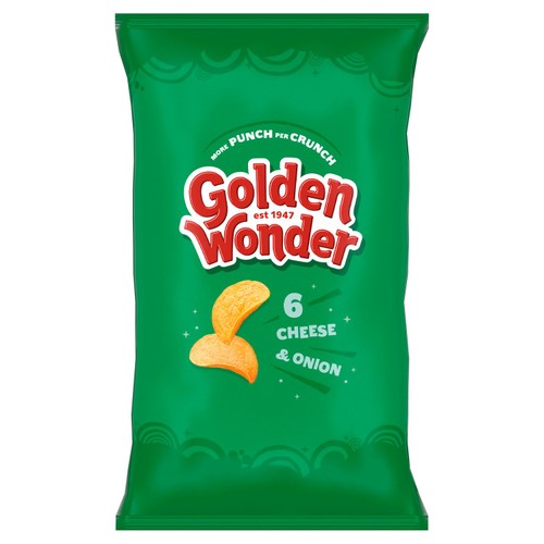 Golden Wonder Cheese & Onion Flavour Crisps Multipack - Morrisons ...