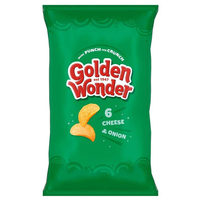 Golden Wonder Cheese & Onion Flavour Crisps Multipack - Morrisons ...
