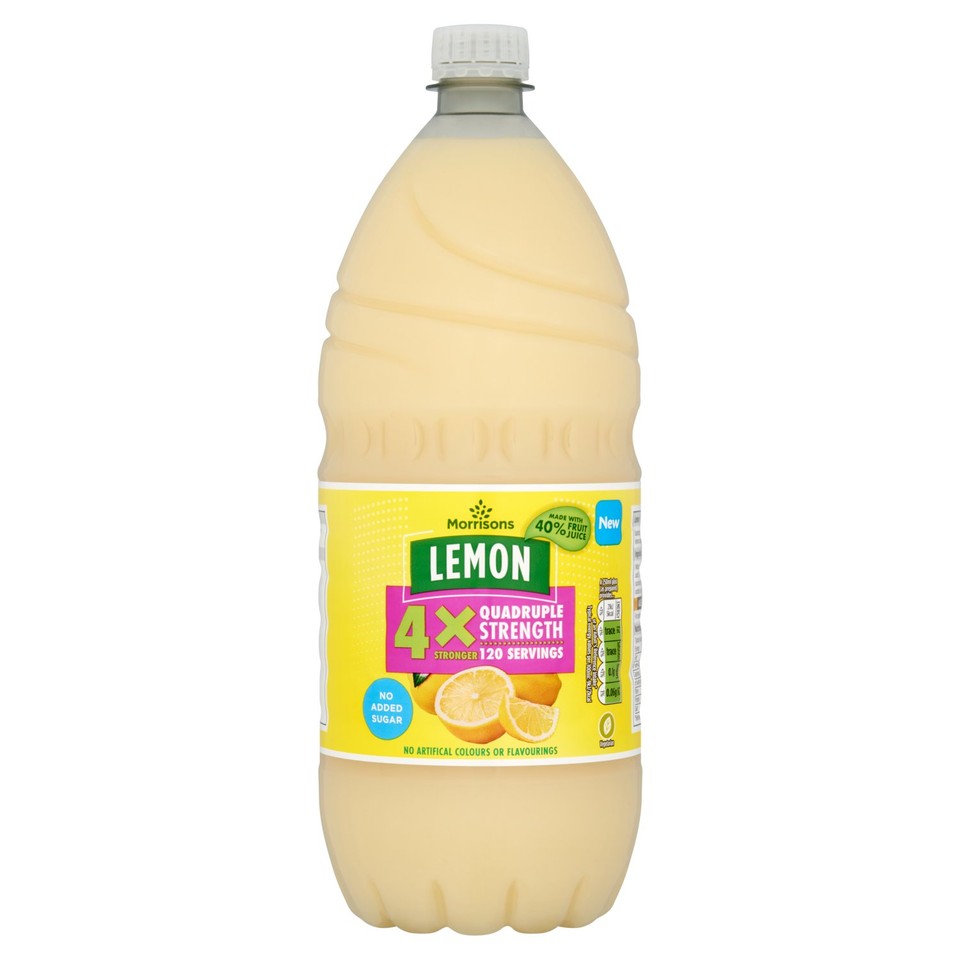 Morrisons Lemon Quad Concentrate Squash - Morrisons Online Groceries ...