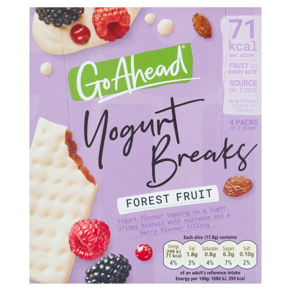 Go Ahead Forest Fruit Yogurt Breaks Snack Bars Multipack - Morrisons ...