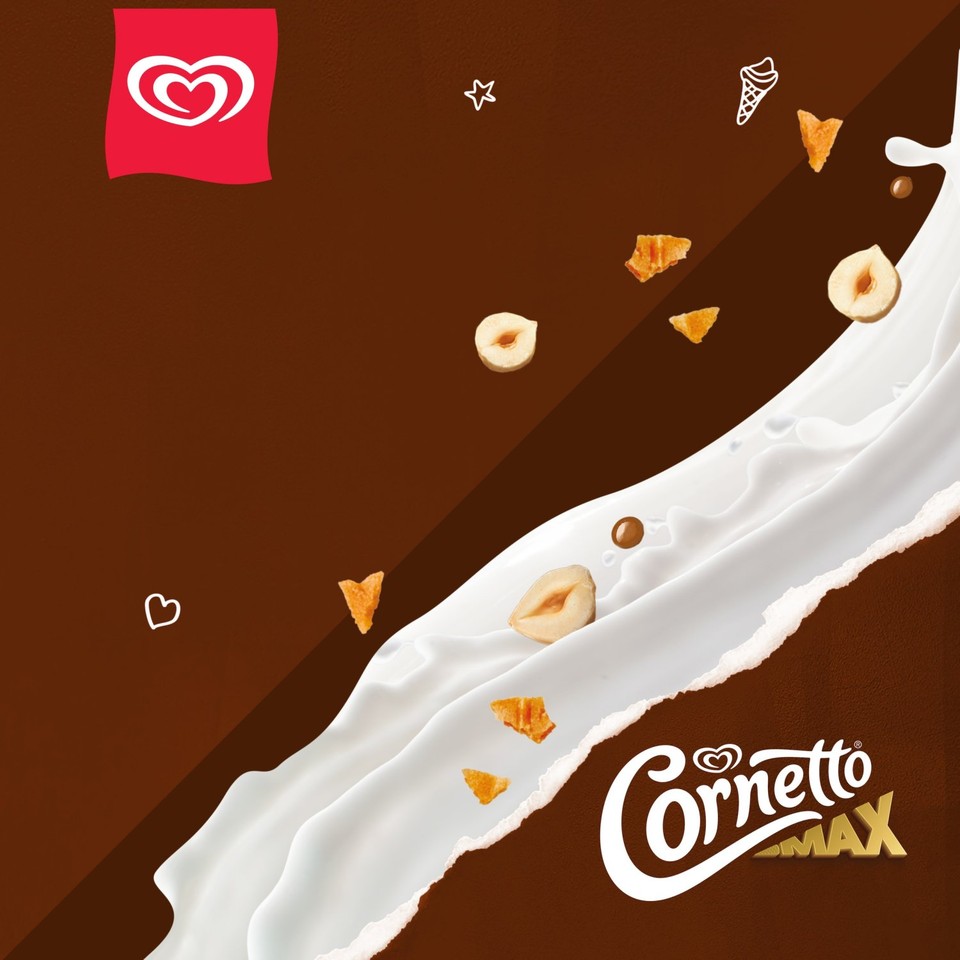 Wall's Cornetto Max Chocolate & Hazlenut - Morrisons Online Groceries ...