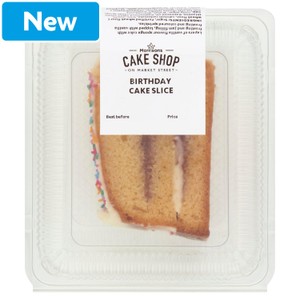 Morrisons Birthday Cake Slice - Morrisons Online Groceries & Offers