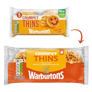 Warburtons Crumpet Thins - Morrisons Online Groceries & Offers