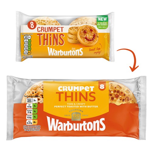 Warburtons Crumpet Thins - Morrisons Online Groceries & Offers