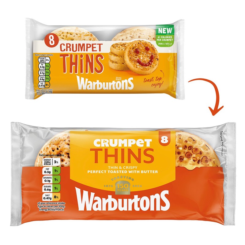 Warburtons Crumpet Thins - Morrisons Online Groceries & Offers