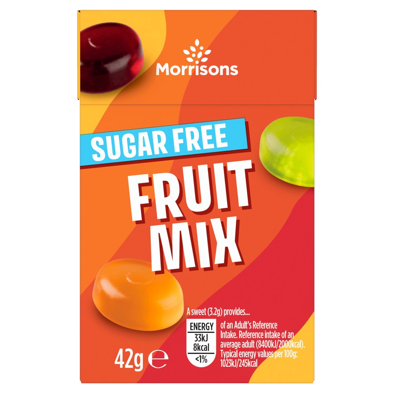 Morrisons Sugar Free Fruit Mix Sweets 42g - Morrisons Online Groceries ...