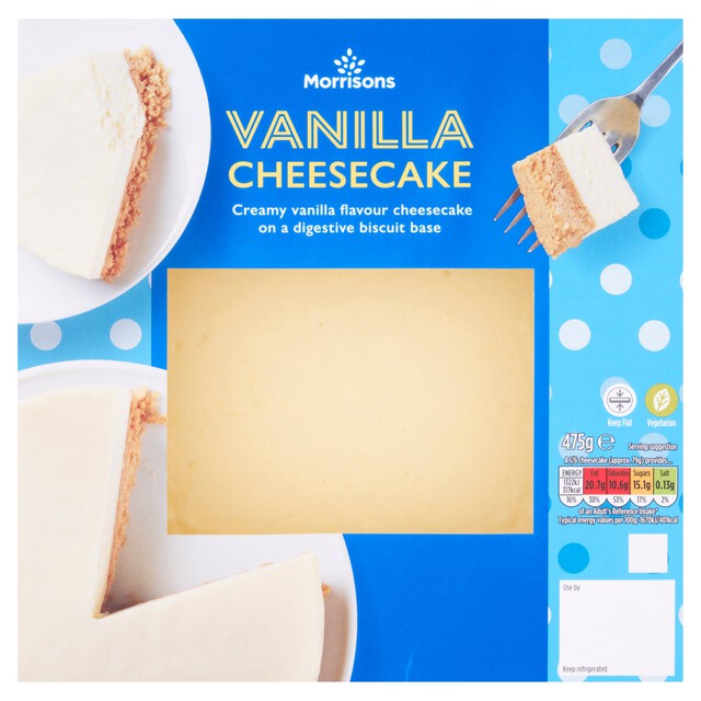 Morrisons Vanilla Cheesecake 475g - Morrisons Online Groceries & Offers