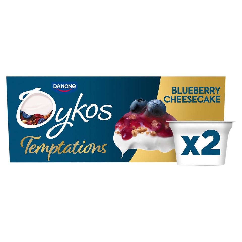 Oykos Temptations Blueberry Cheesecake Greek Style Yoghurt 2x110g ...